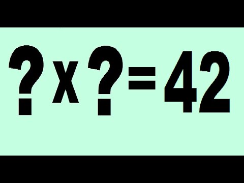Todas las multiplicaciones que den 42. Un resultado, varias ...