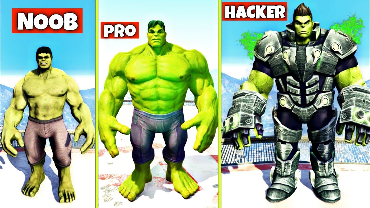 Upgrading NOOB HULK Into THE HACKER HULK in GTA 5 ( GTA 5 MODS ) - YouTube