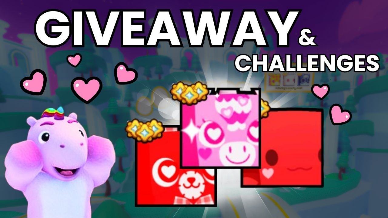 🔴Valentines Day GIVEAWAYS & Challenges in Pet Simulator 99! - YouTube