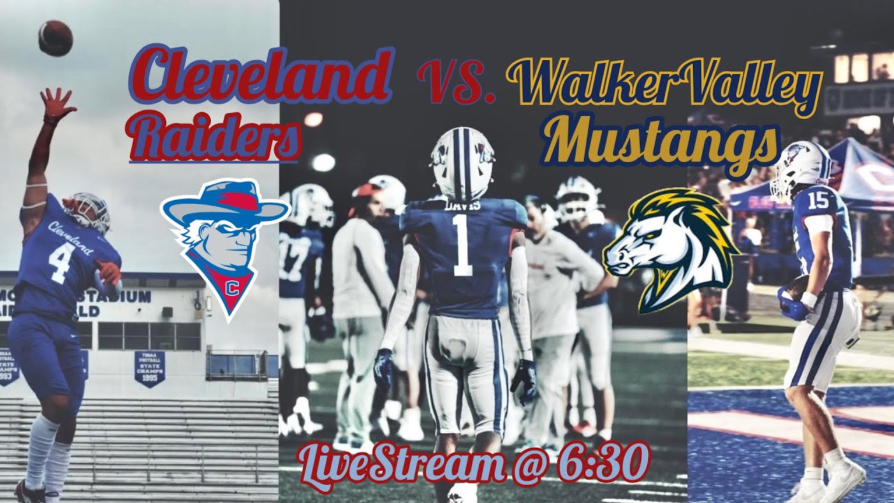 Cleveland Blue Raiders vs Walker Valley Football Game - YouTube