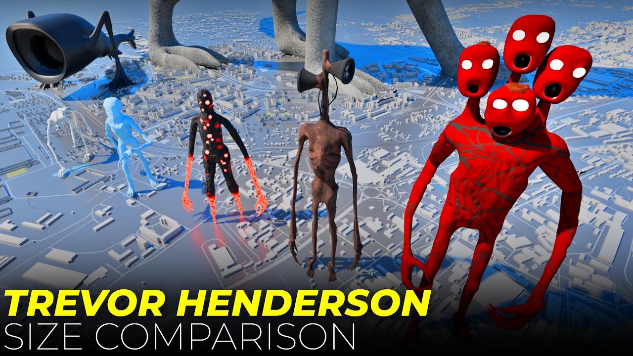 Trevor Henderson Size Comparison | SEA EATER Vs BEHEMOTH - YouTube