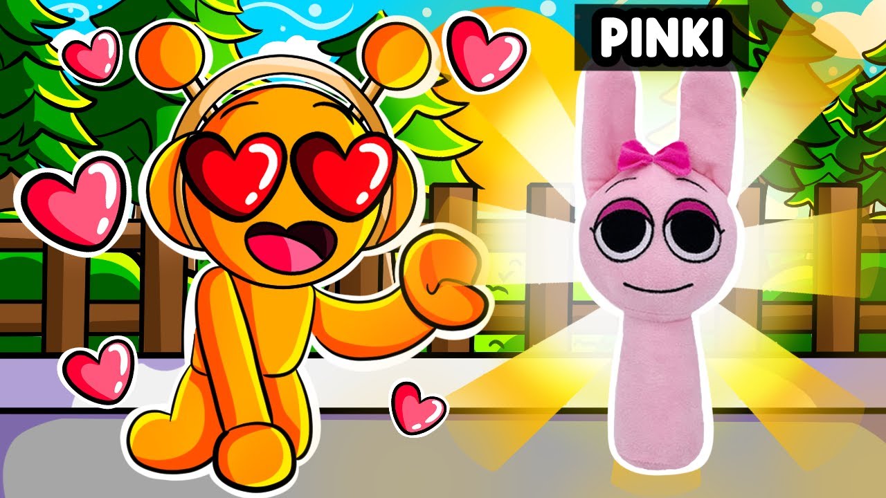 JUGANDO como un PELUCHE de SPRUNKI PINKI en ROBLOX SNAPCHAT - YouTube