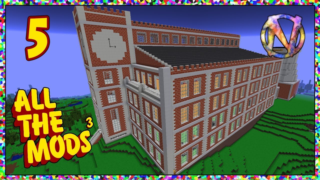 All the Mods 3 - ep 5 - New Base, Bees, and Botania - YouTube