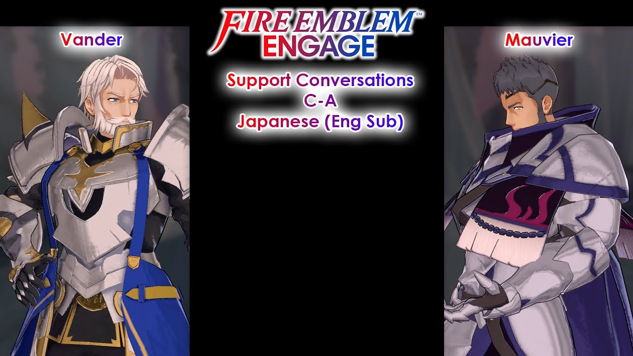 Fire Emblem Engage- Vander & Mauvier Support Conversations Japanese (HD ...