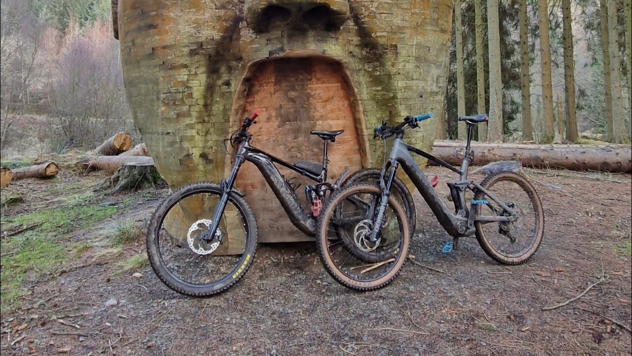 Kielder forest 22/2/25 ebikes eeeb giant reign e+2 cube stereo - YouTube