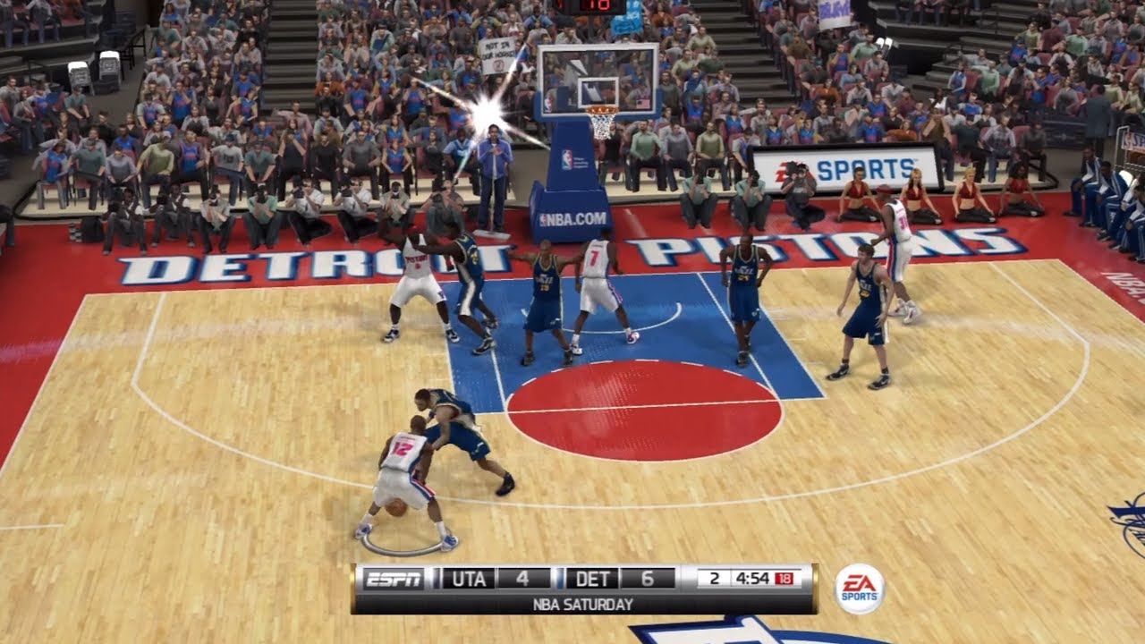 NBA Elite 11 Gameplay Detroit Pistons vs Utah Jazz - YouTube