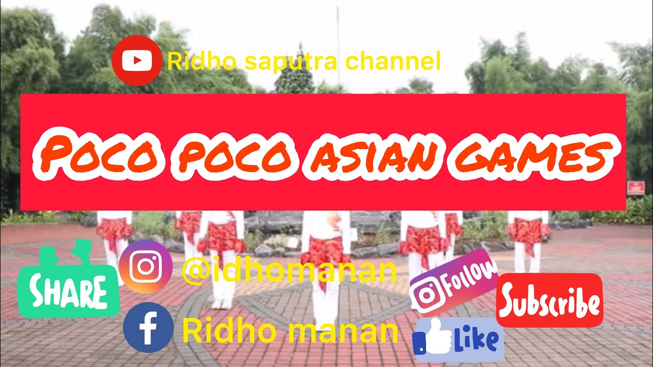 Senam poco poco asian games - YouTube