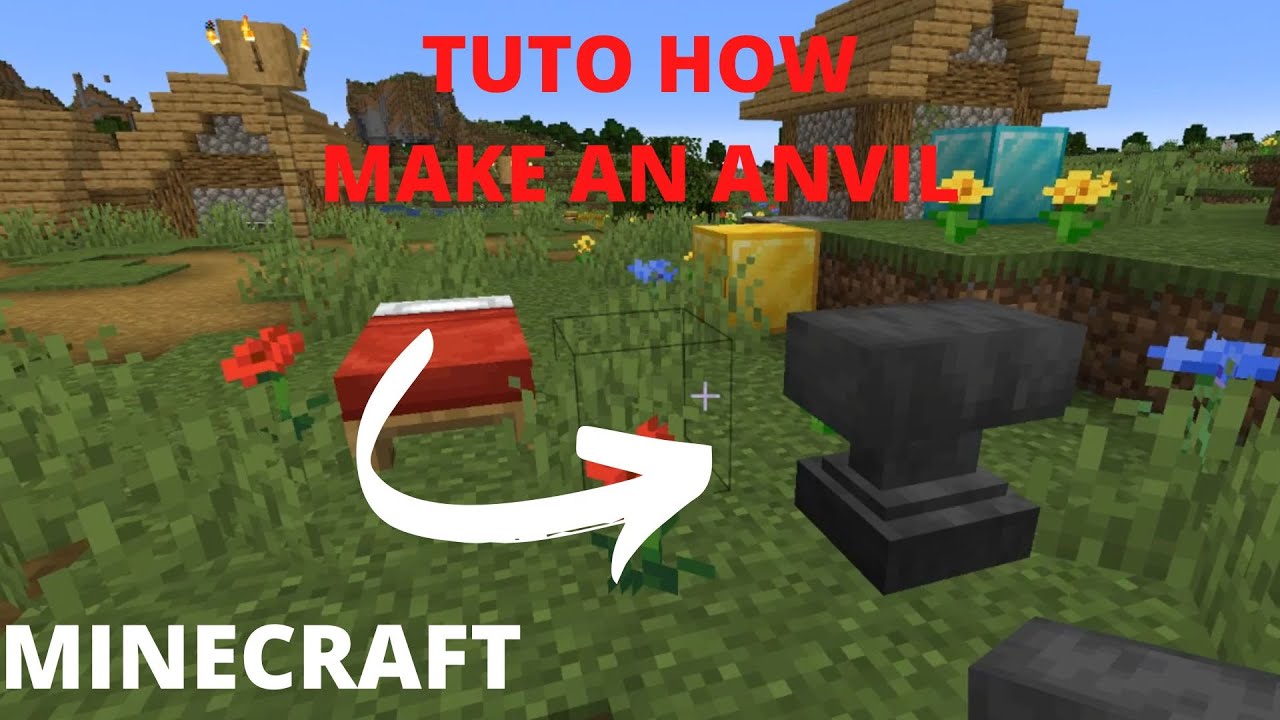 TUTO HOW TO MAKE AN ANVIL ON MINECRAFT (beginner tutorial) - YouTube