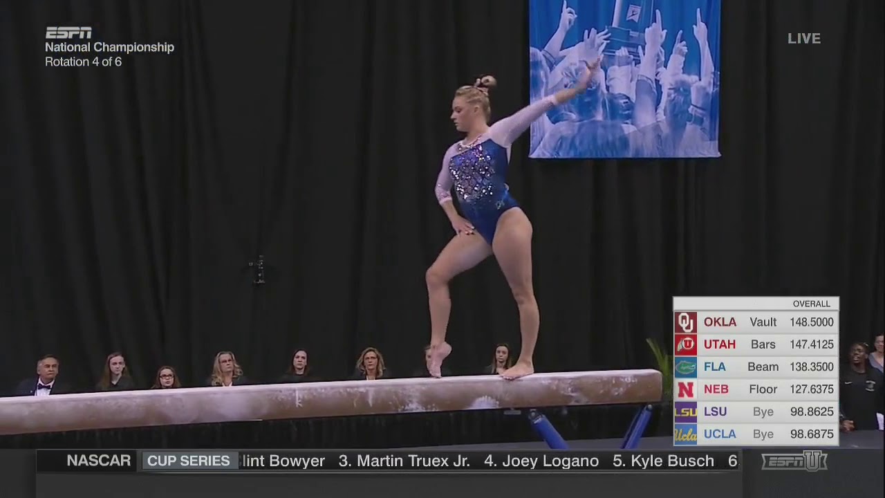 Alyssa Baumann (Florida) 2018 Super Six Beam 9.9375 - YouTube