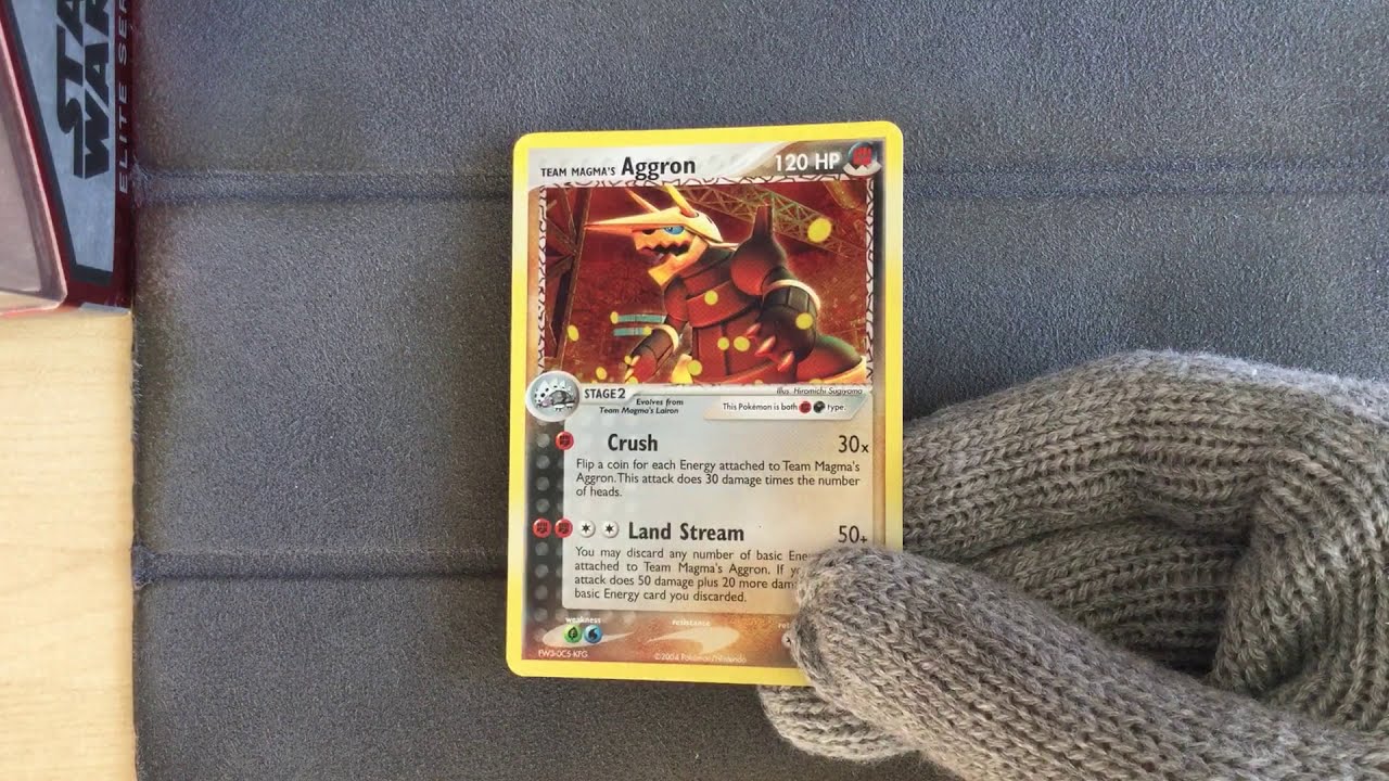 Team Magma's Aggron 7/95 - Pokemon Team Magma vs Team Aqua - YouTube