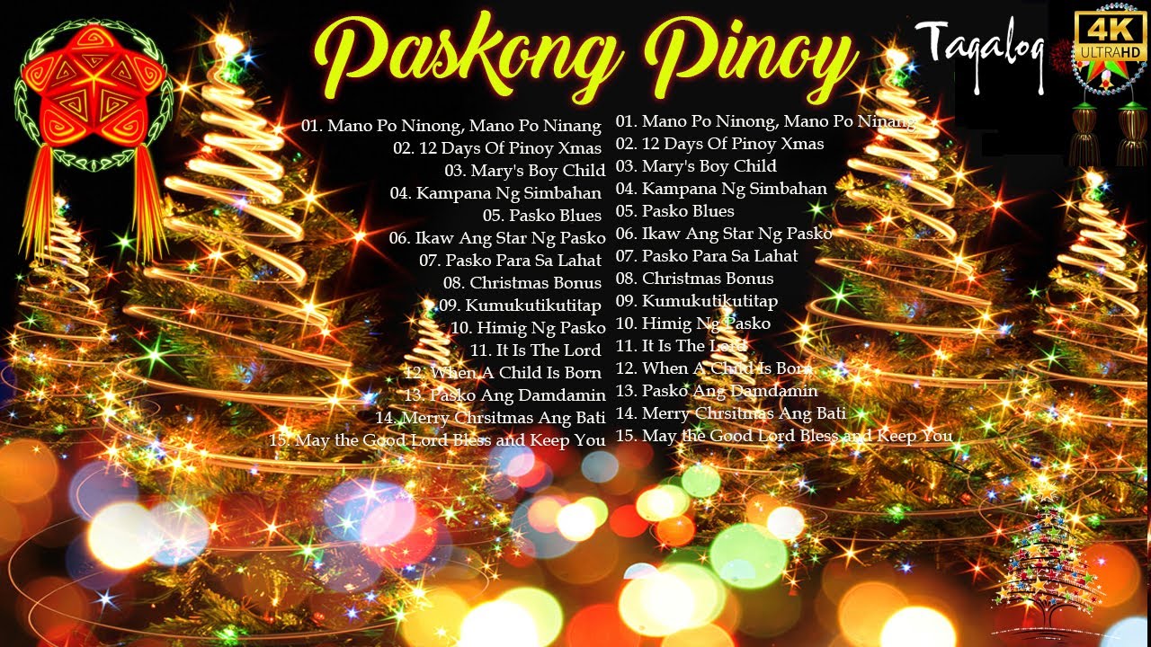 Best Tagalog Paskong Pinoy 2024🌲By Jose Mari Chan, Garry Valenciano ...