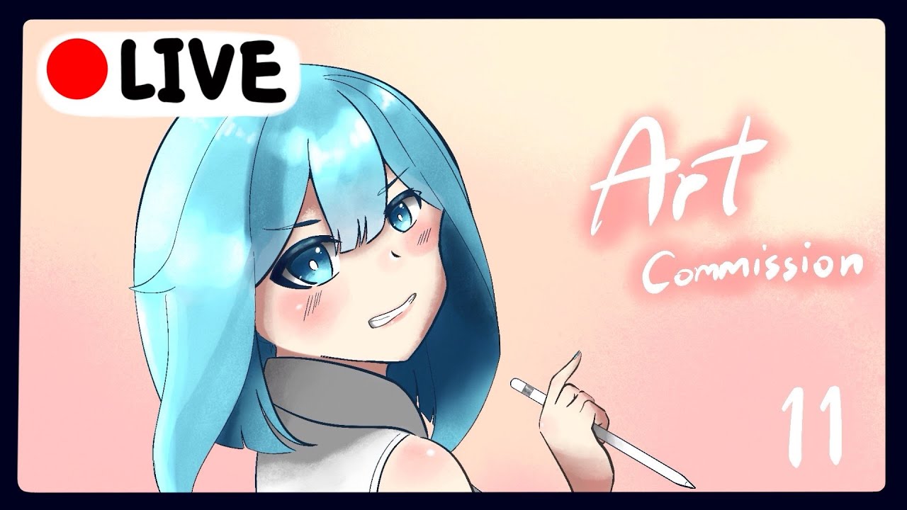 #11 [art commission] bust-up คิวที่ 3 ตัดเส้นวันนี้ลงสีเมื่อไหร่ - YouTube