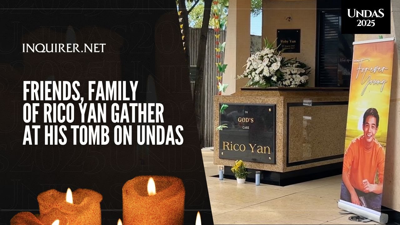 Friends, family of Rico Yan gather at his tomb on Undas - YouTube