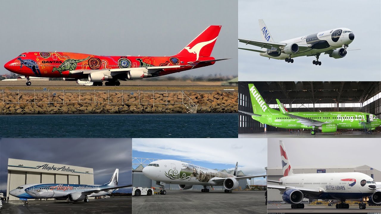 10 Cool Airline Liveries - YouTube