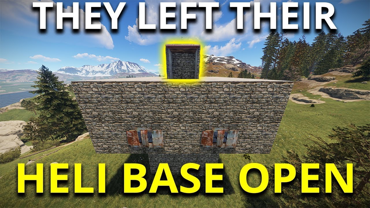 LADDER ECO-RAIDING Their OPEN HELI BASE! - Rust Survival Gameplay - YouTube