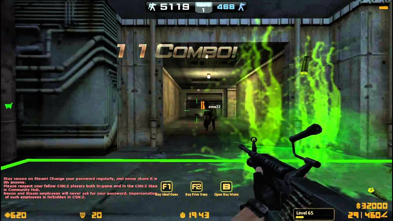 Counter Strike Nexon Zombies - RAW Gameplay 4 [STEAM version] - YouTube