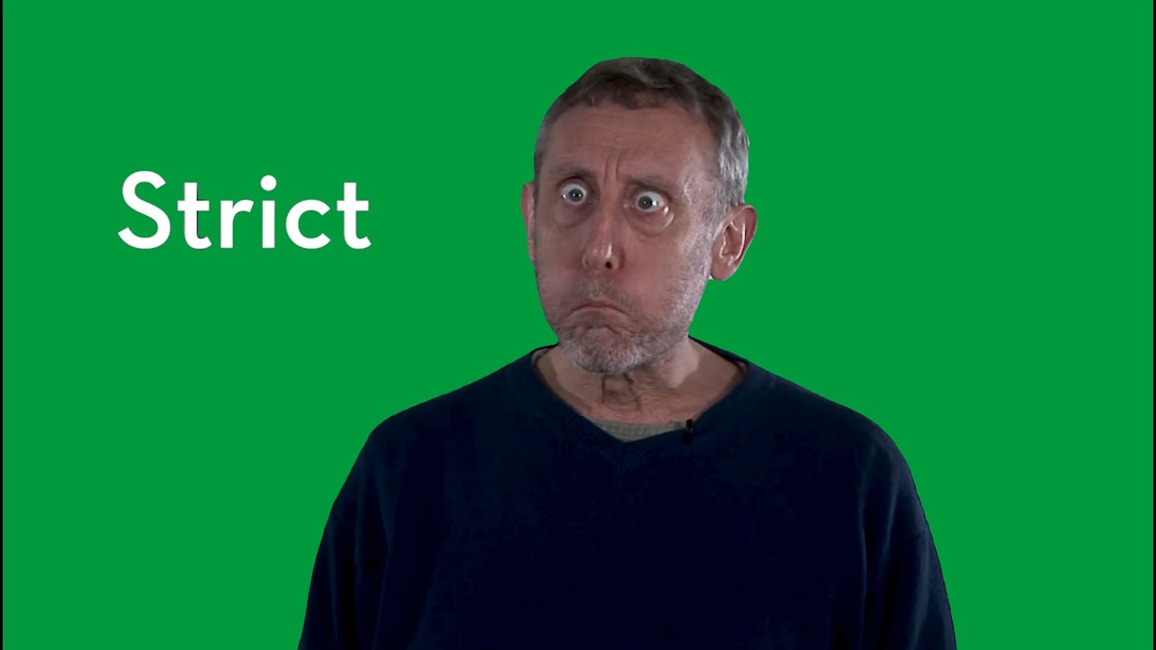 Michael Rosen | No Breathing in Class (Strict) Green Screen - YouTube