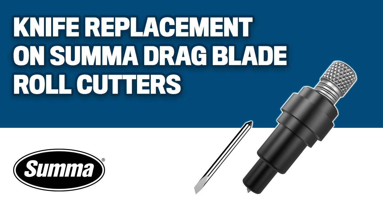 Knife Replacement on Summa Drag Blade Roll Cutters - YouTube