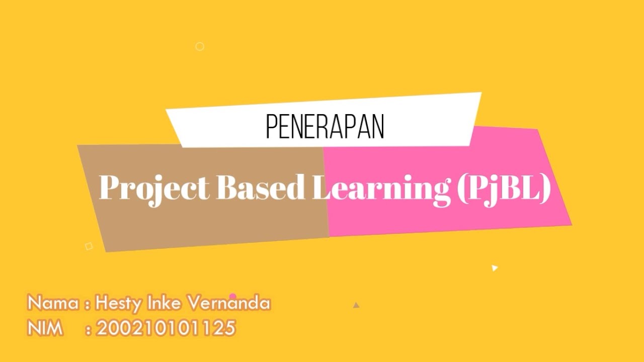 Project Based Learning (PjBL) - YouTube