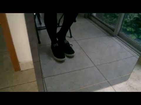 Shoeplay in pantyhose & mirror pt2