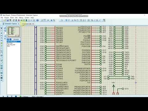 How to run c code in proteus example 2. - YouTube