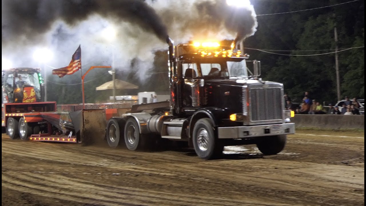 Awesome Explosive Tractor Truck Semi Pull Competition - YouTube