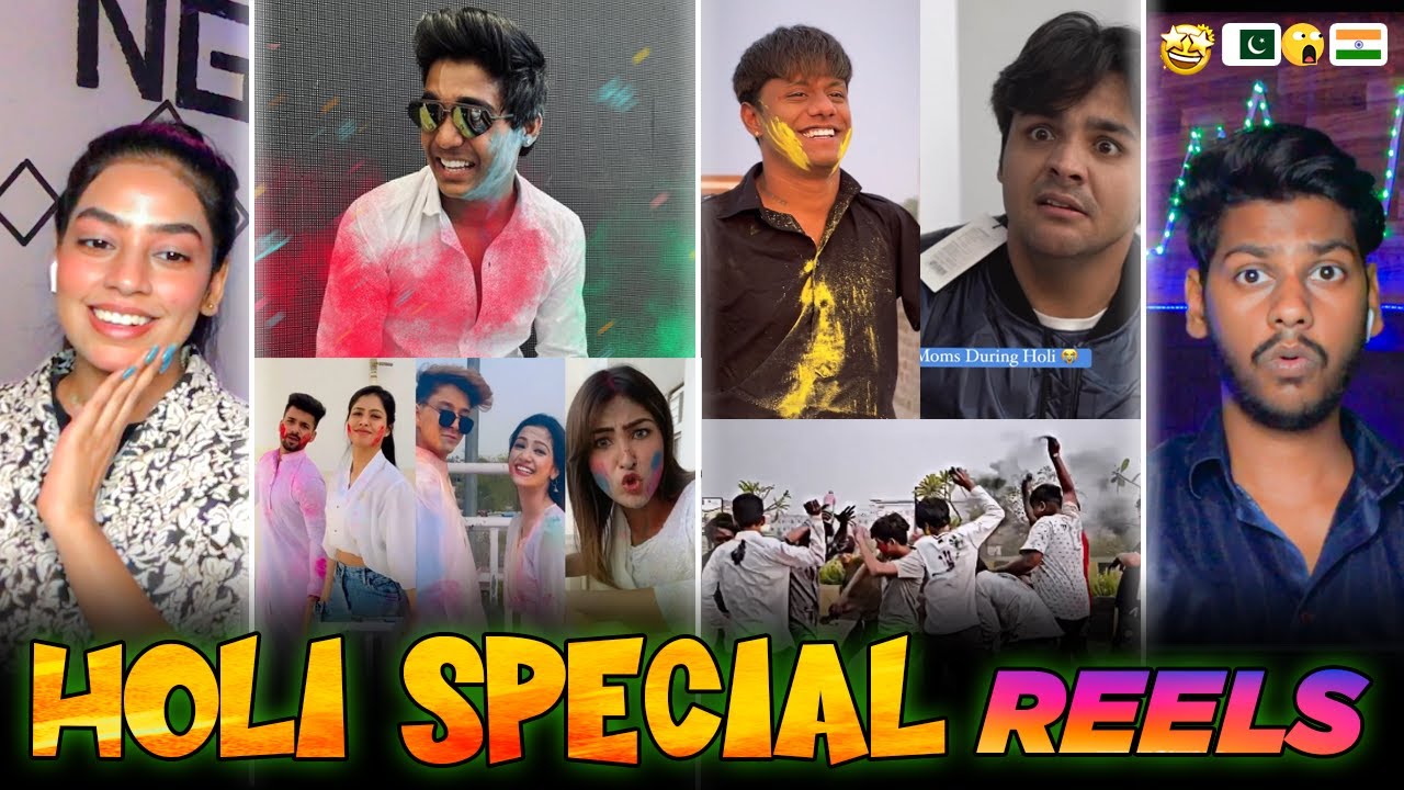 Pakistani React on Holi Special Reels 😍 - YouTube