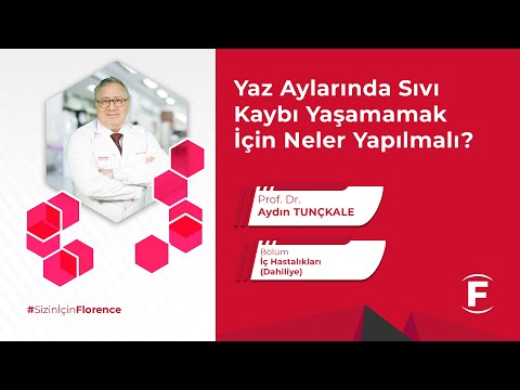 Yaz Aylarında Sıvı Kaybı Yaşamamak İçin Neler Yapılmalı? - Prof. Dr. Aydın Tunçkale