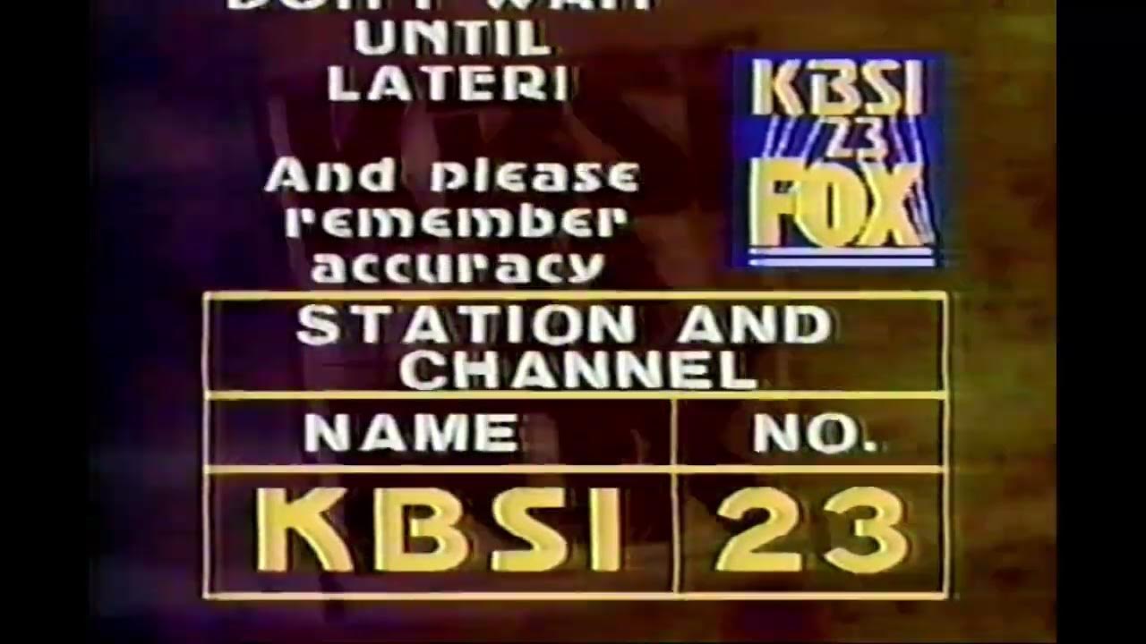 (Promo) 1994: Fox 23 KBSI Station Break - YouTube
