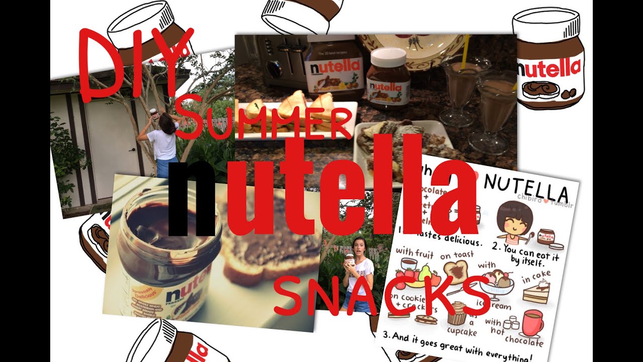 DIY// Summer NUTELLA Snacks:) - YouTube