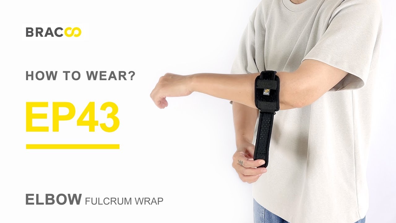 How to wear_BRACOO EP43 Tennis & Golfer's Elbow Fulcrum Wrap - YouTube