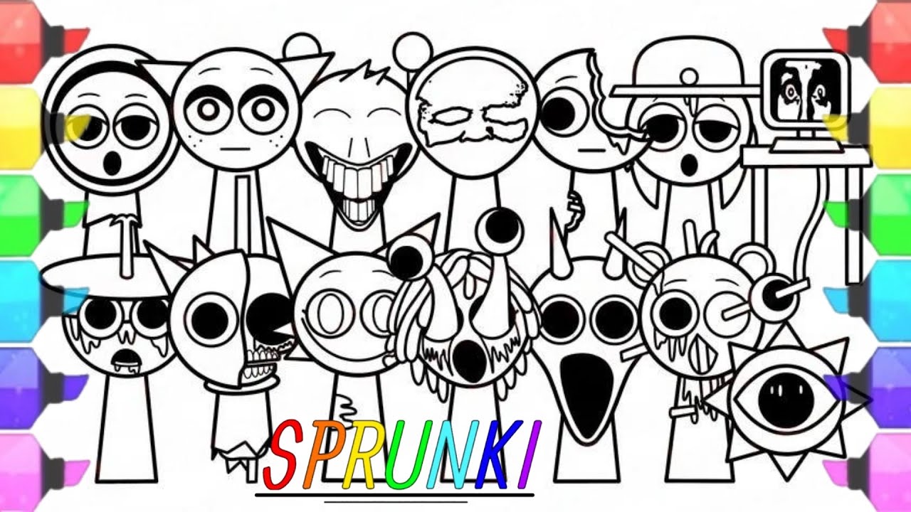 Incredibox Sprunki New Coloring Pages | How to Color ALL Phase 2 VS ...