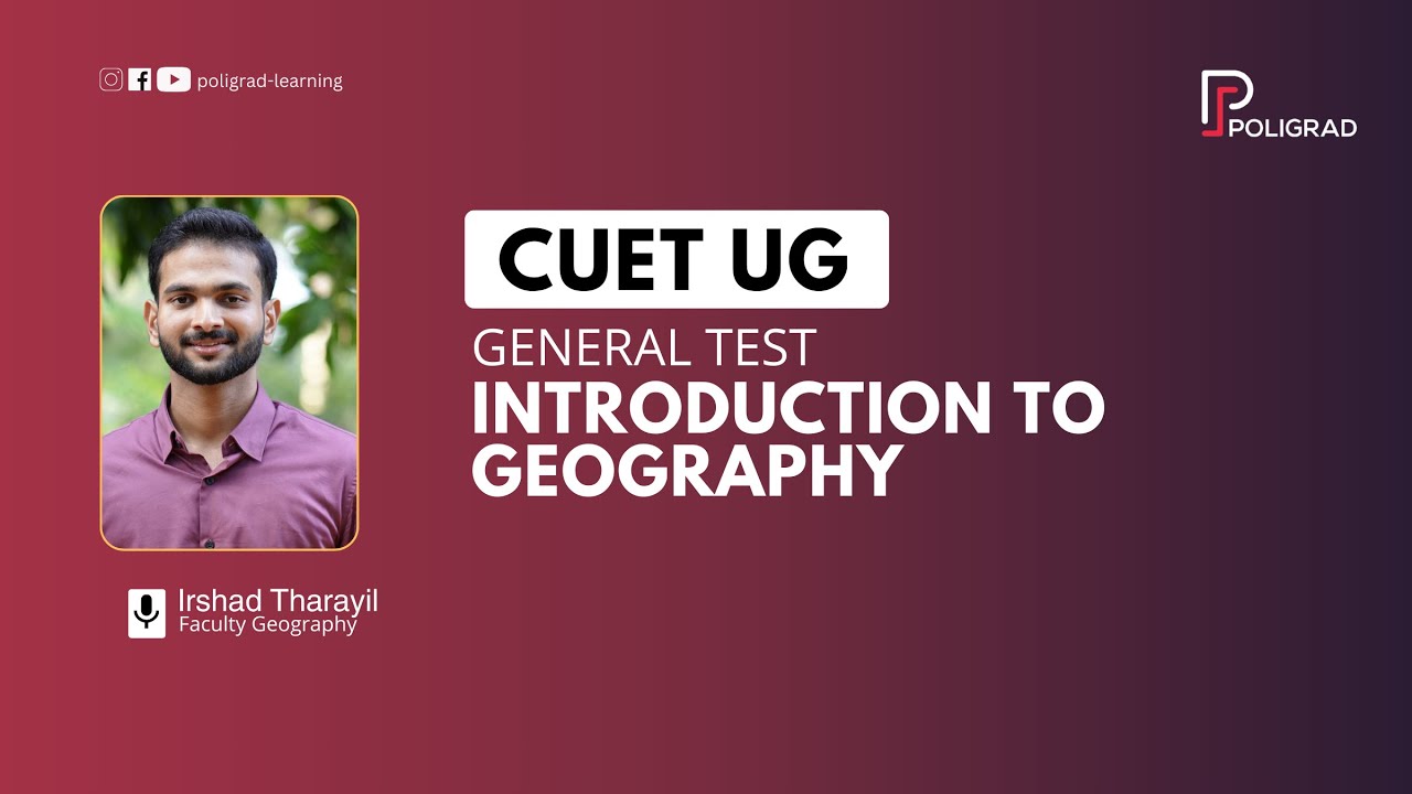 CUET UG | GENERAL TEST | Geography | Demo Class | | CUET-UG | Poligrad ...
