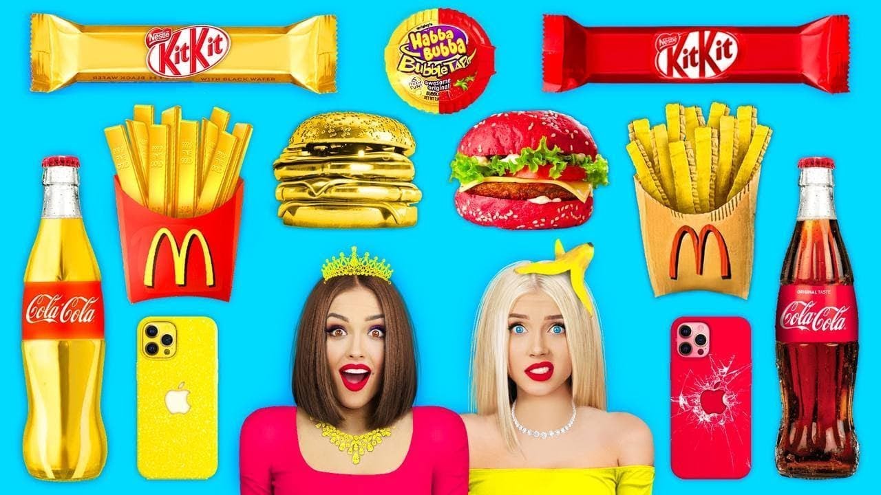 Reich VS Arm Food-Challenge | Lustige Reiche und Normale Snacks ...