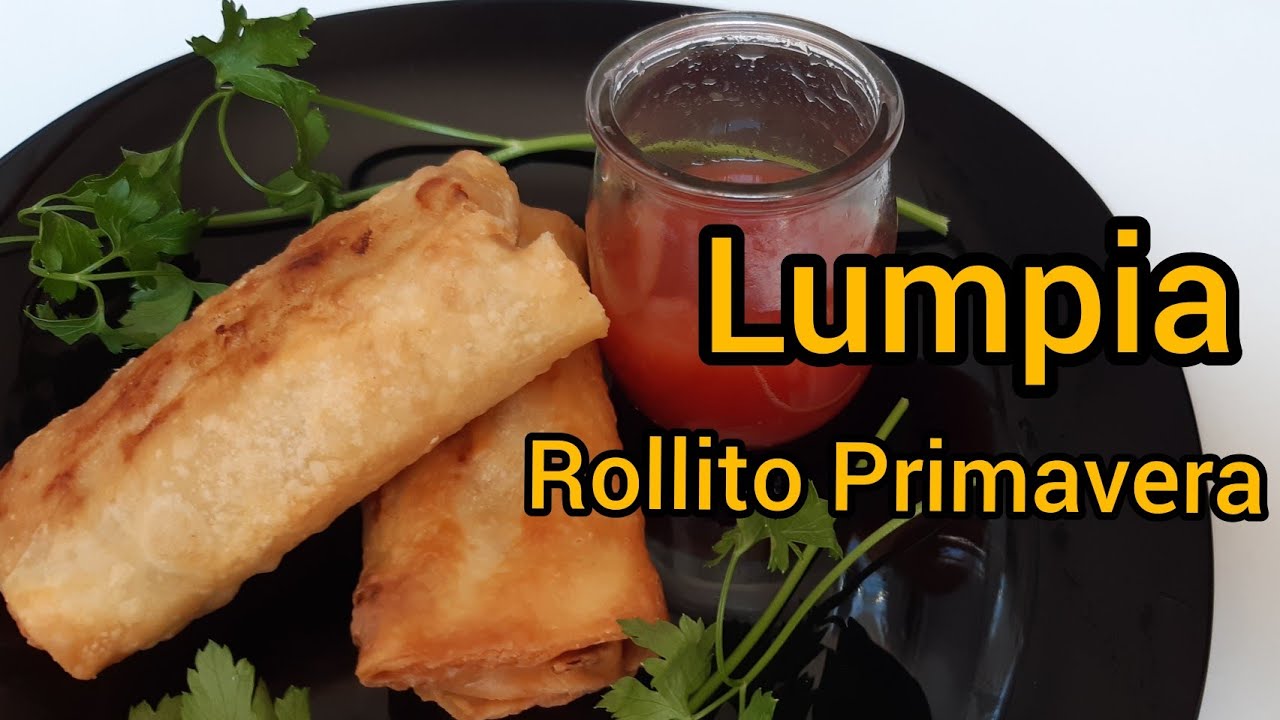 ROLLITOS de primavera o LUMPIAS con masa casera fácil - YouTube