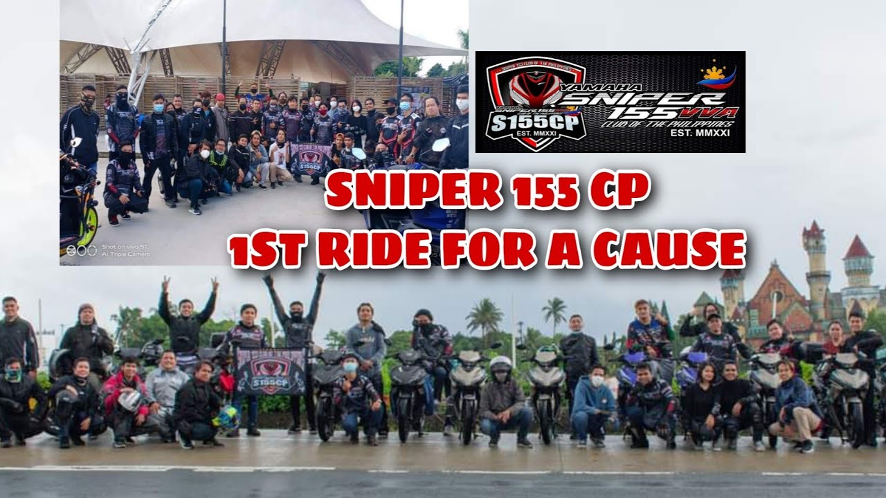 Yamaha Sniper 155 Club of the Philippines | 1st Ride For A Cause - YouTube