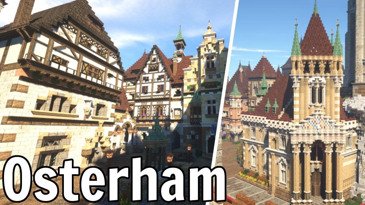 Medieval Minecraft Bank Building | Osterham 12 - YouTube
