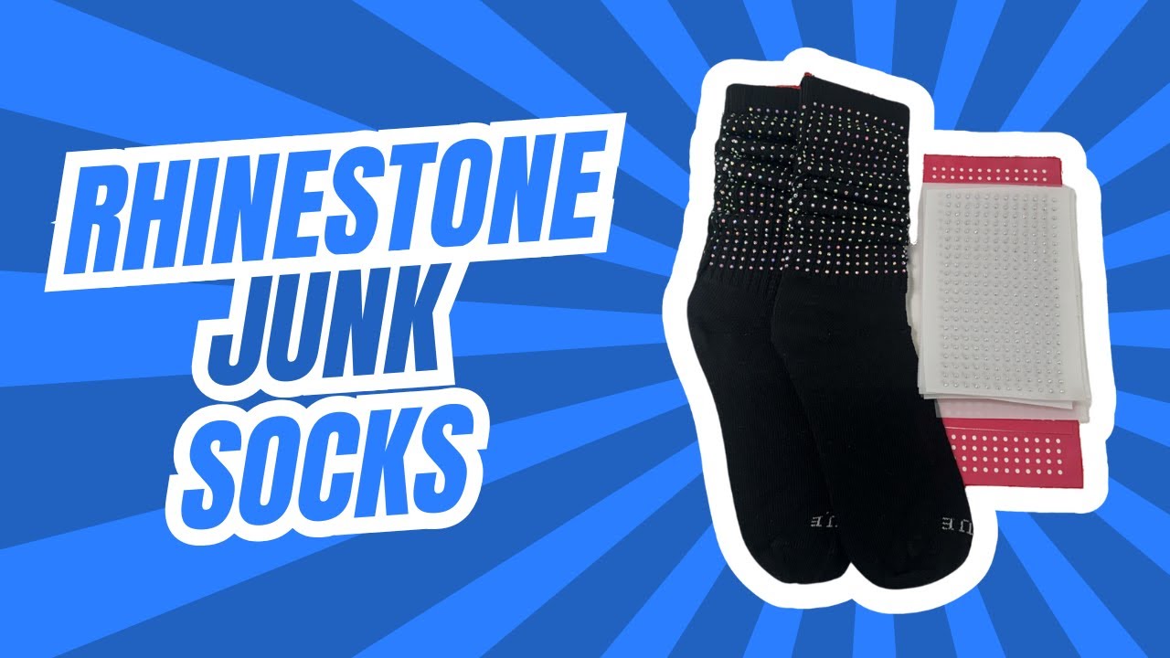 How To Make Rhinestone Junk Socks - YouTube