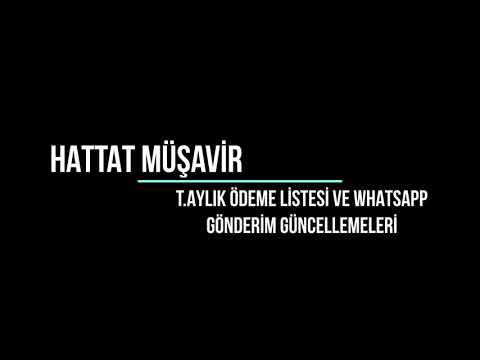Hattat Müşavir - Toplu Aylık Ödeme Listesi ve WhatsApp Gönderim Güncellemeleri