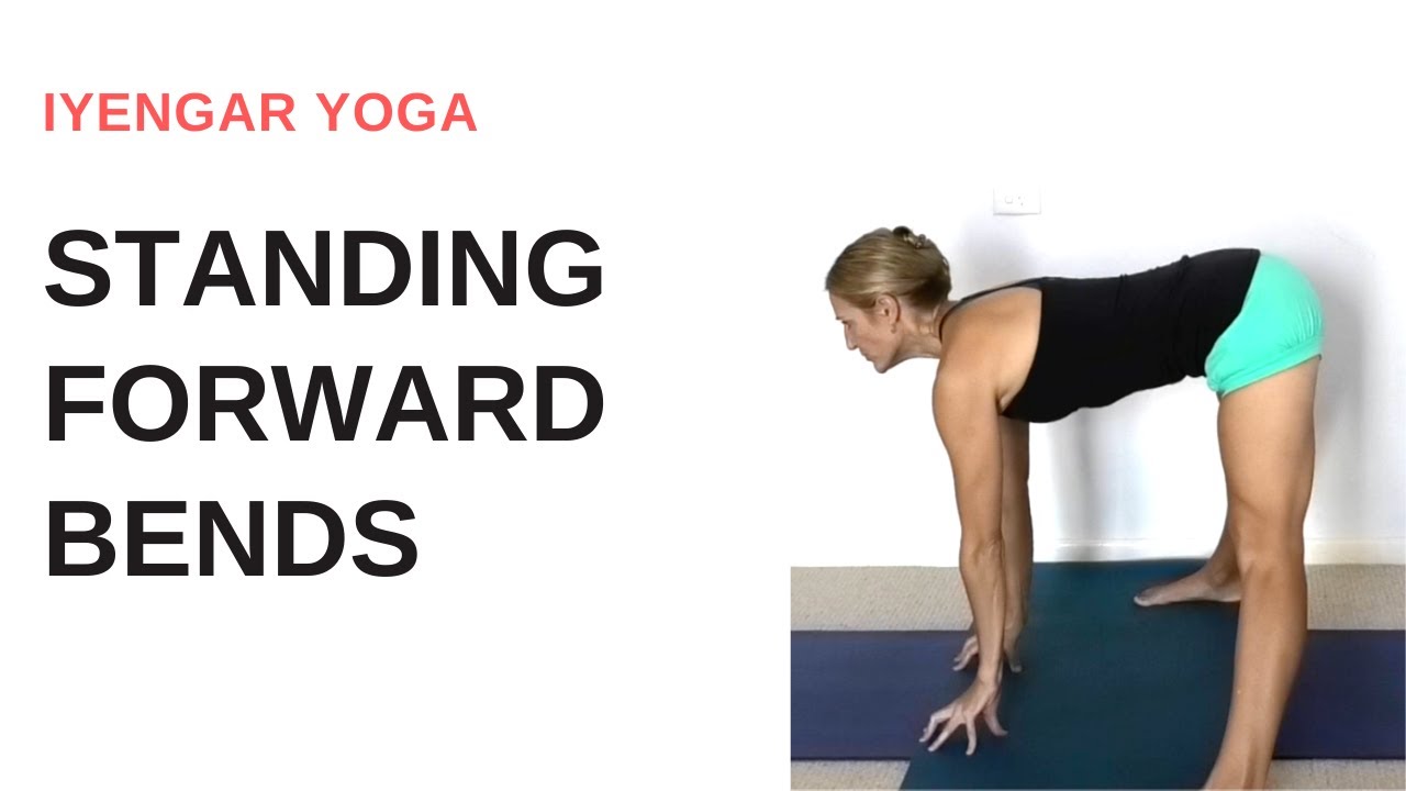 Standing forward bends sequence - Iyengar Yoga - YouTube