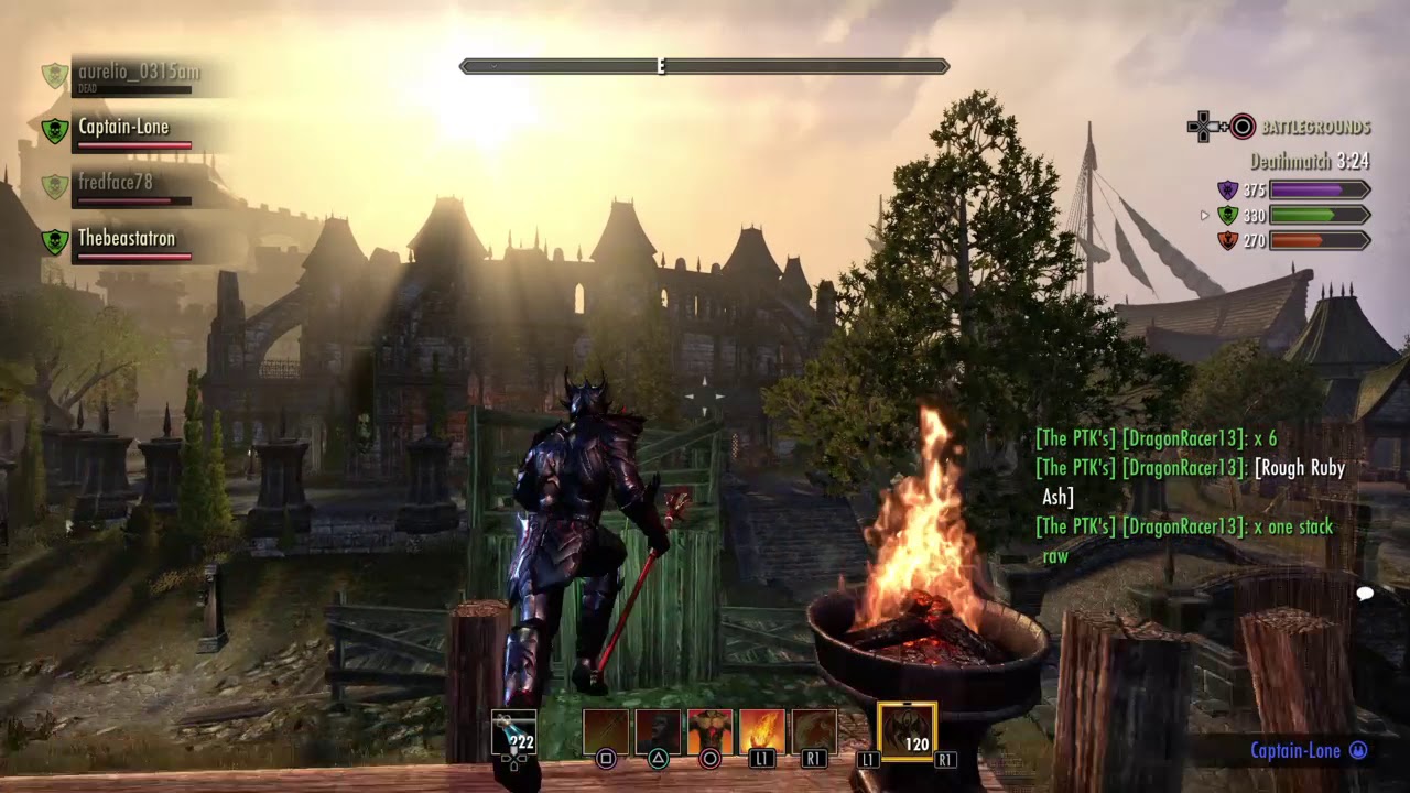ESO Battlegrounds Valkyn skoria Magic Dk Gameplay | (Easy Quad Kill ...