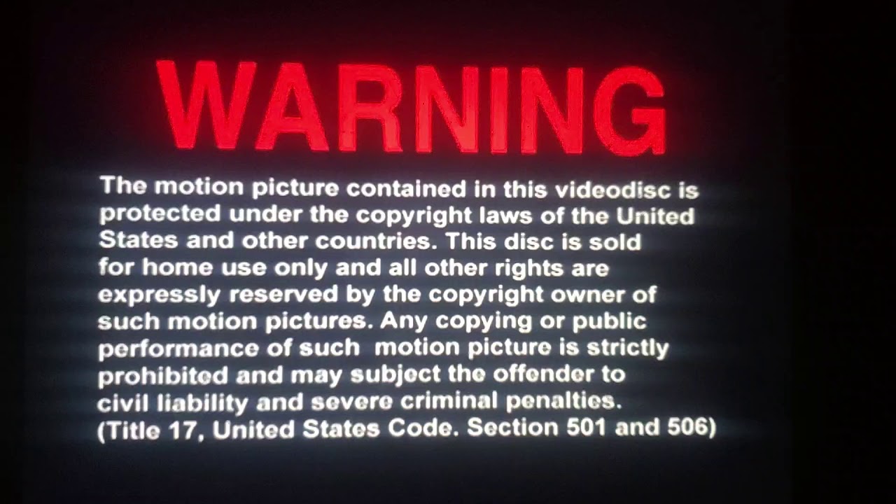 FBI Warning/Goodtimes Entertainment DVD - YouTube