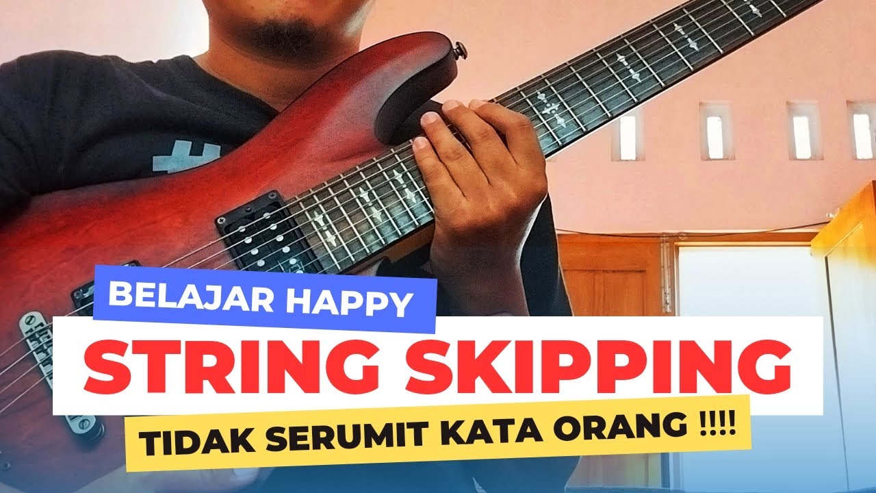 STRING SKIPPING PENTATONIC, tahapan dan pola latian - YouTube