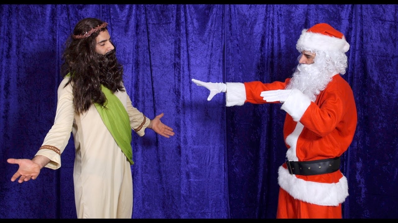 Santa Claus vs Jesus (Dance Battle!) - YouTube