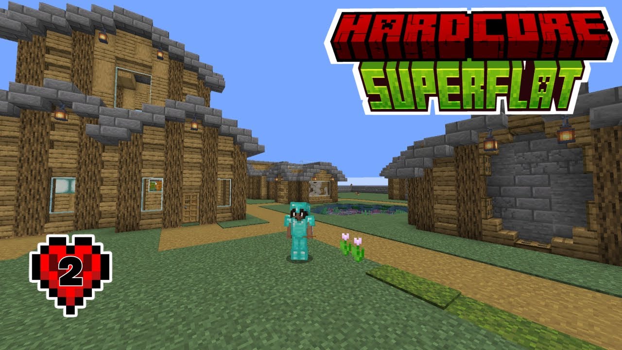 Rebuilding a Village in Minecraft Hardcore Superflat! | 1.20.1 Superflat Plus (#2) - YouTube