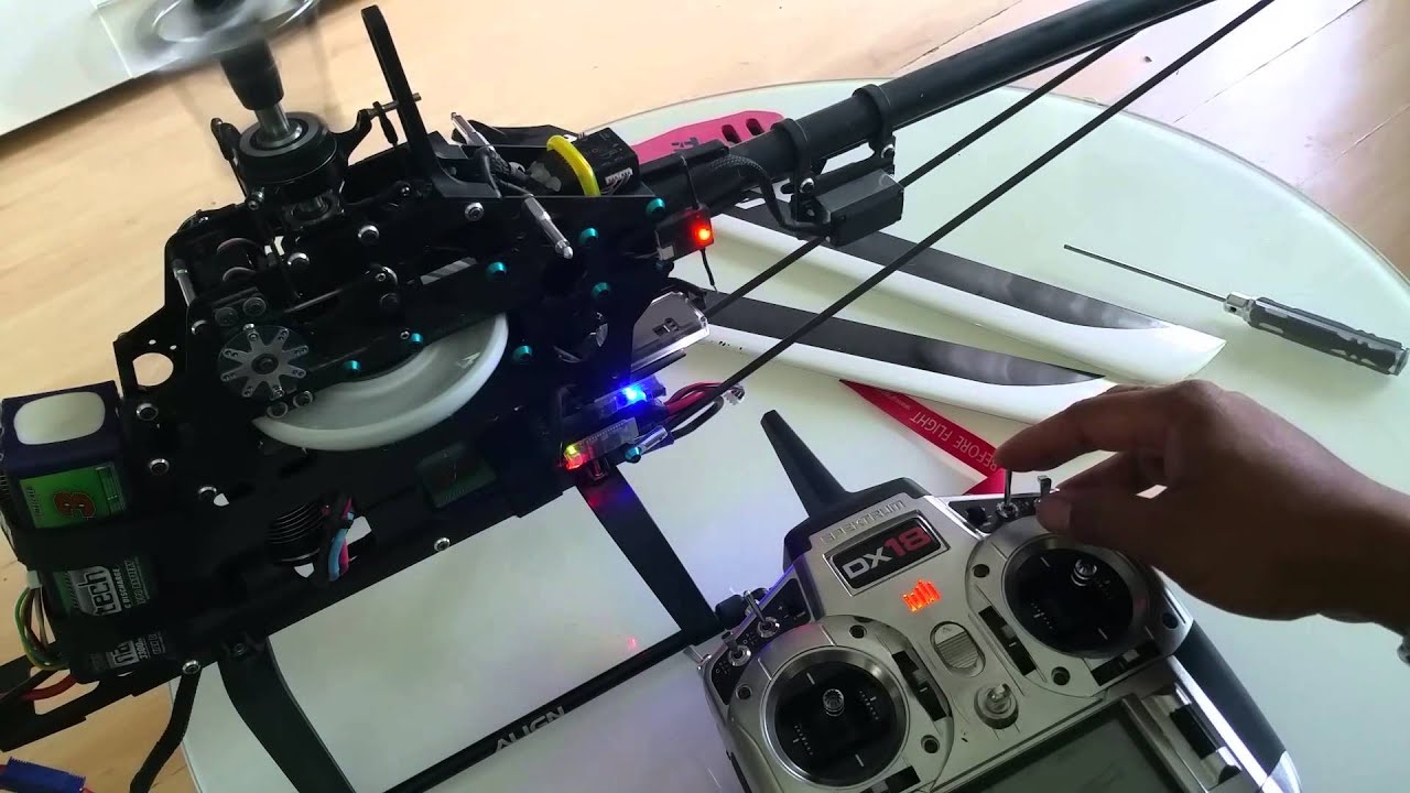 Autolevel BenchTest with Milton Mod MSH Brain FBL Module on Trex600 ...