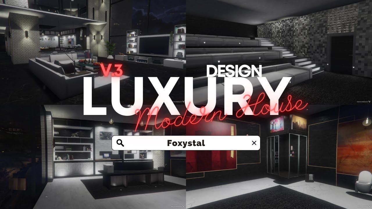 Luxury Modern House V3 Interior Tanıtımı "GTA:V Interior" +-1950 Object ...