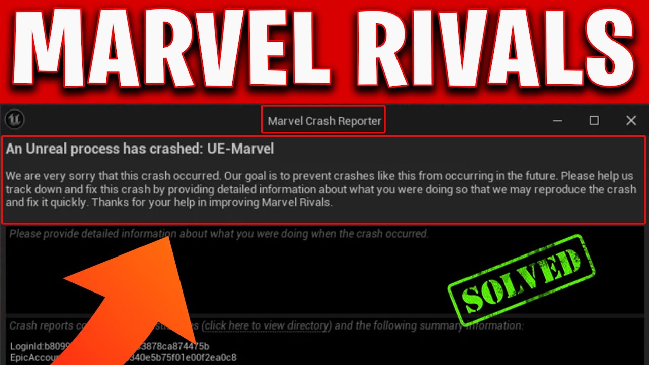 An Unreal process has crashed: UE-Marvel (Marvel Crash Reporter) FIXED ...