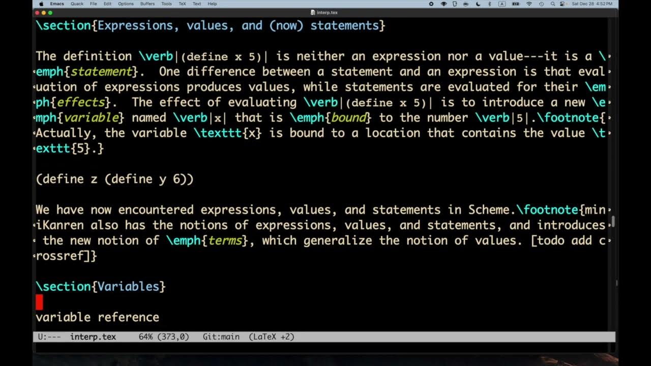 Relational Interpreters in miniKanren -- book writing & Uncourse prep, part 5 - YouTube