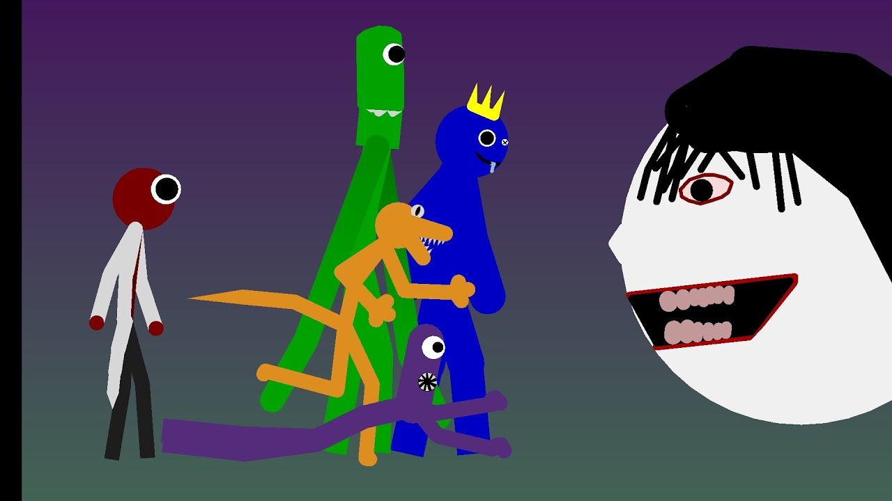 Rainbow Friends get attacked by Yoshie (Nextbot / Death Forest) - YouTube